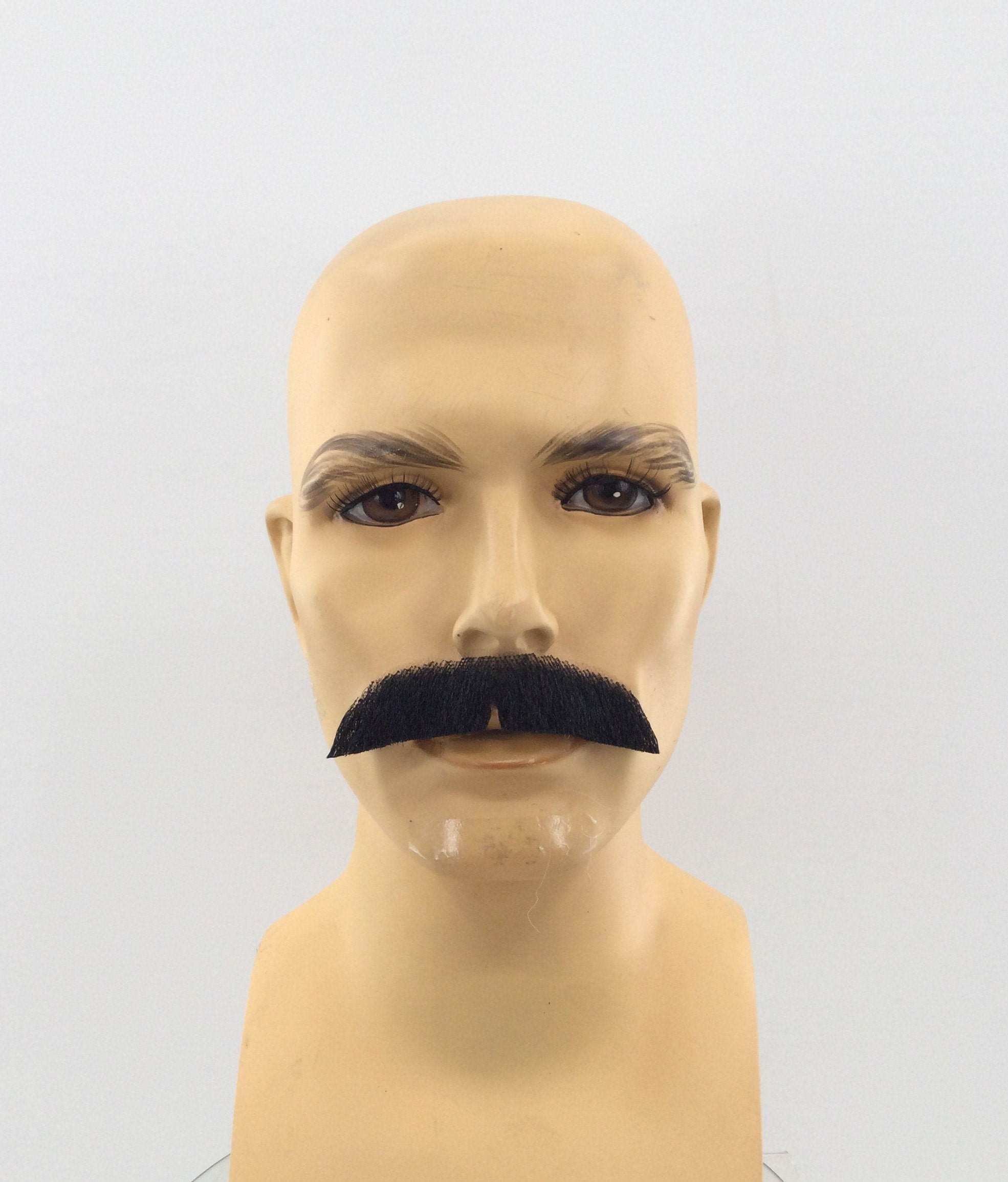 Premium Quality Theatrical Lace-back Mustache - Black Mustache GM-217K ...