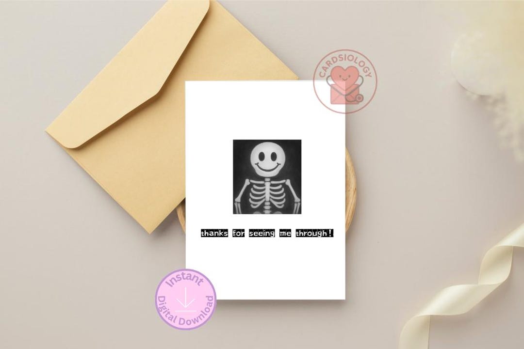 Printable Digital Thank You Card, Perfect for Doctors, Nurses ...