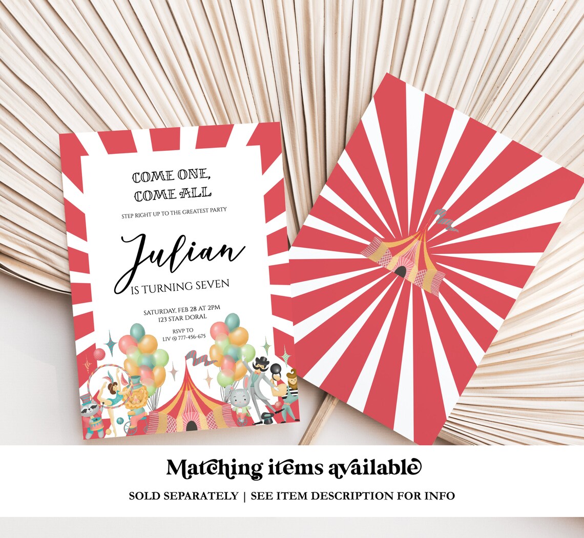 Circus Birthday Welcome Sign Circus Party Sign Vintage - Etsy