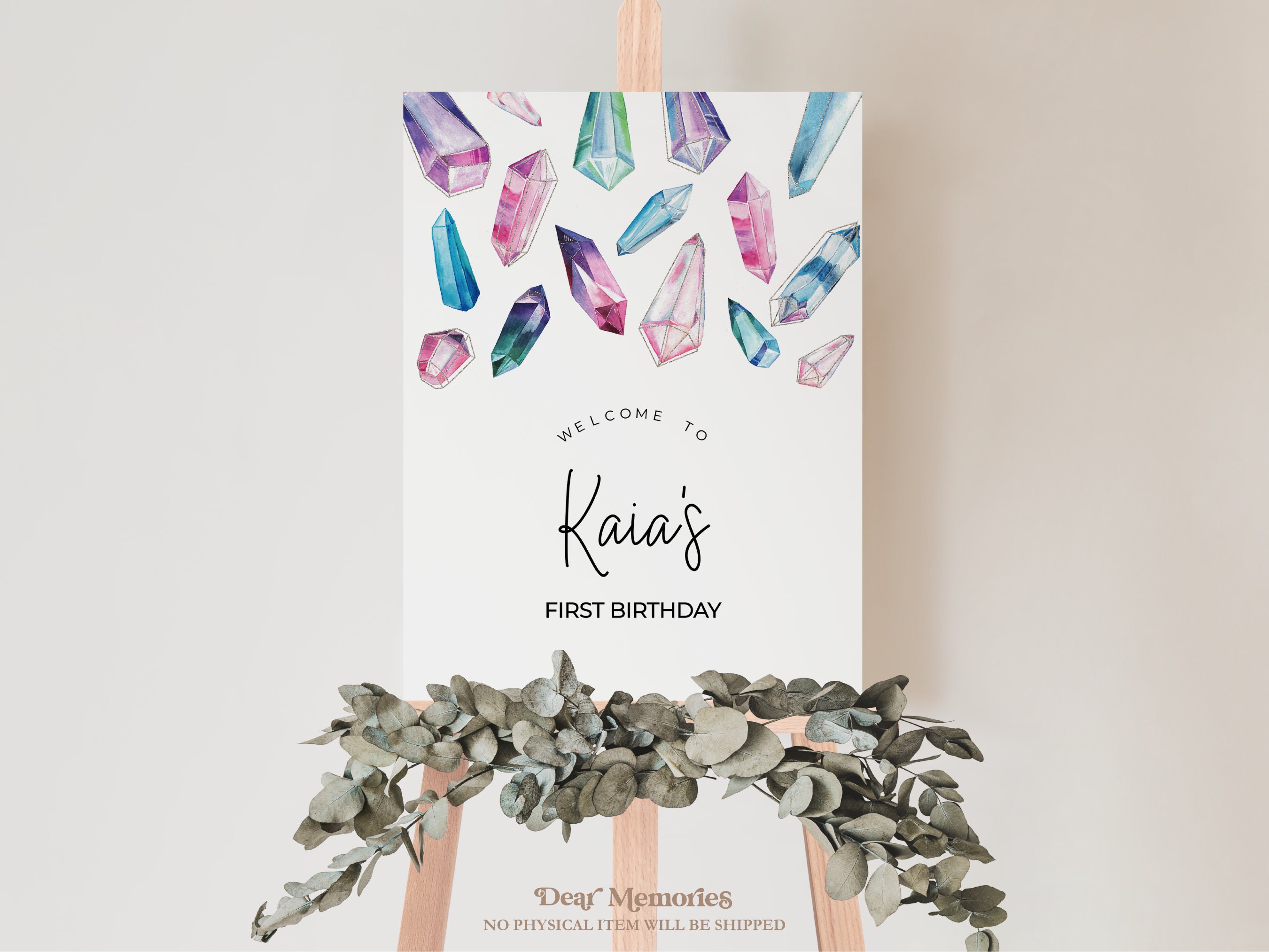 Crystal Birthday Party, Gems Birthday Bundle Set, Crystal Party Package ...