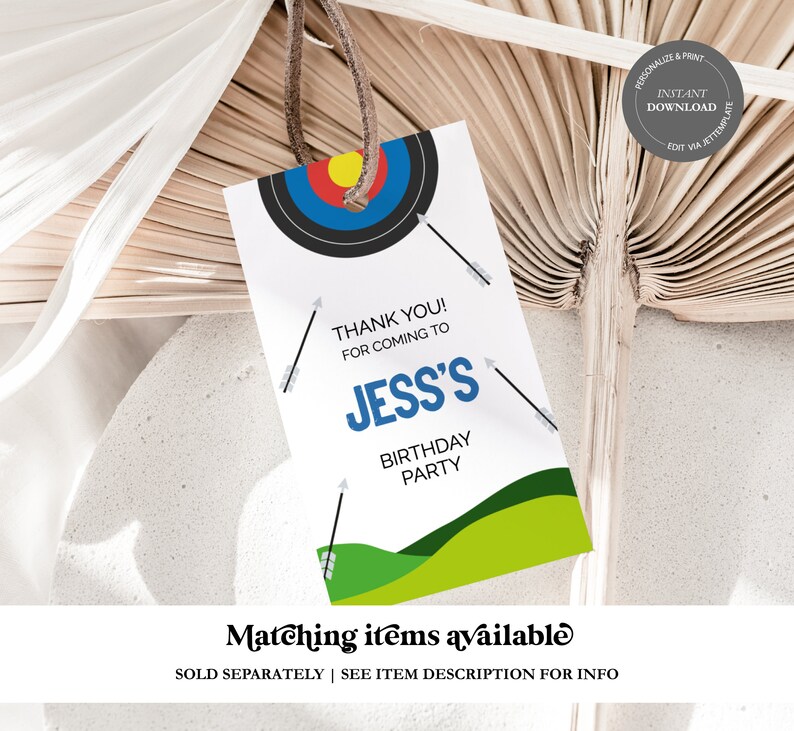 Archery Birthday Invitation Outdoor Shooting Party Invite - Etsy