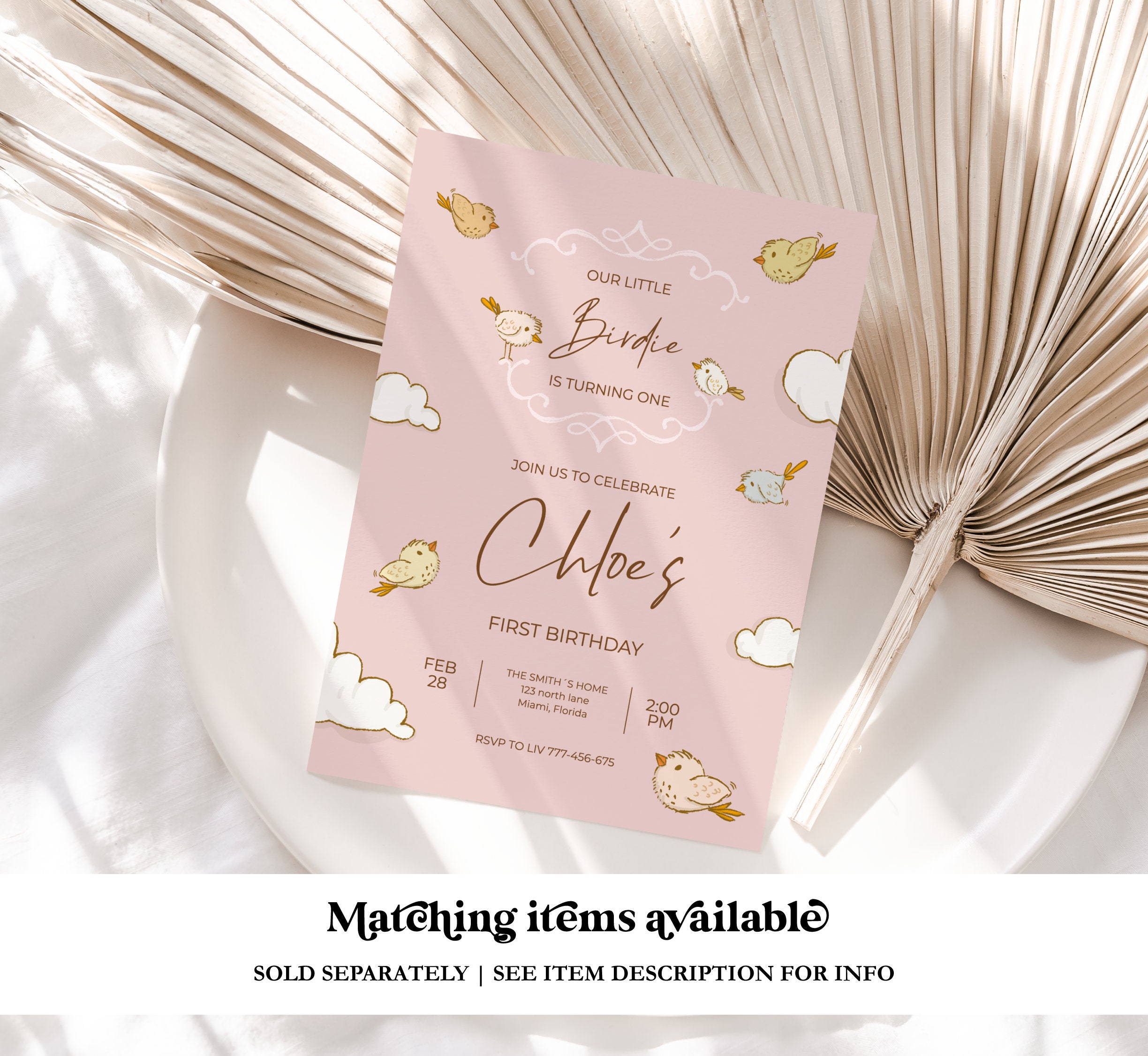 Pink Birds Birthday Thank You Tags, Birds Party Favor Tags, Birds Theme ...