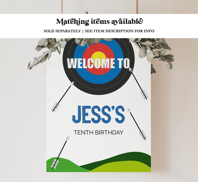 Archery Birthday Invitation , Outdoor Shooting Party Invite, Arrows ...