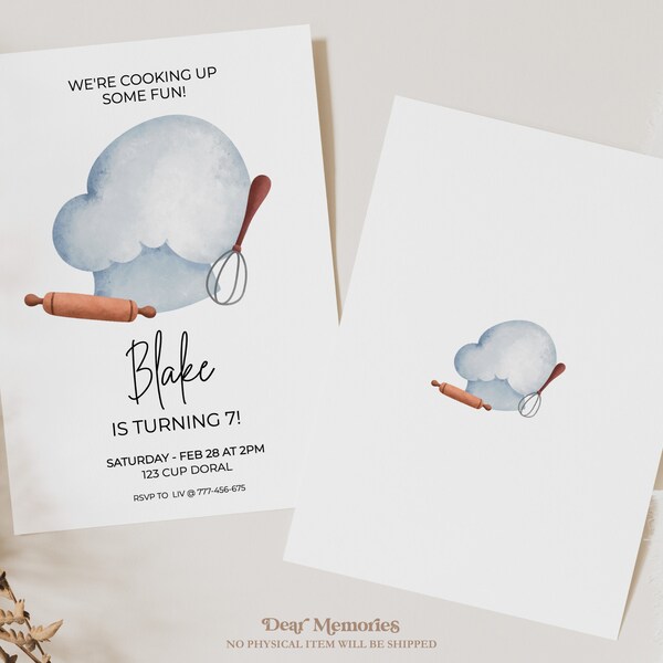 Cooking Invitation - Etsy