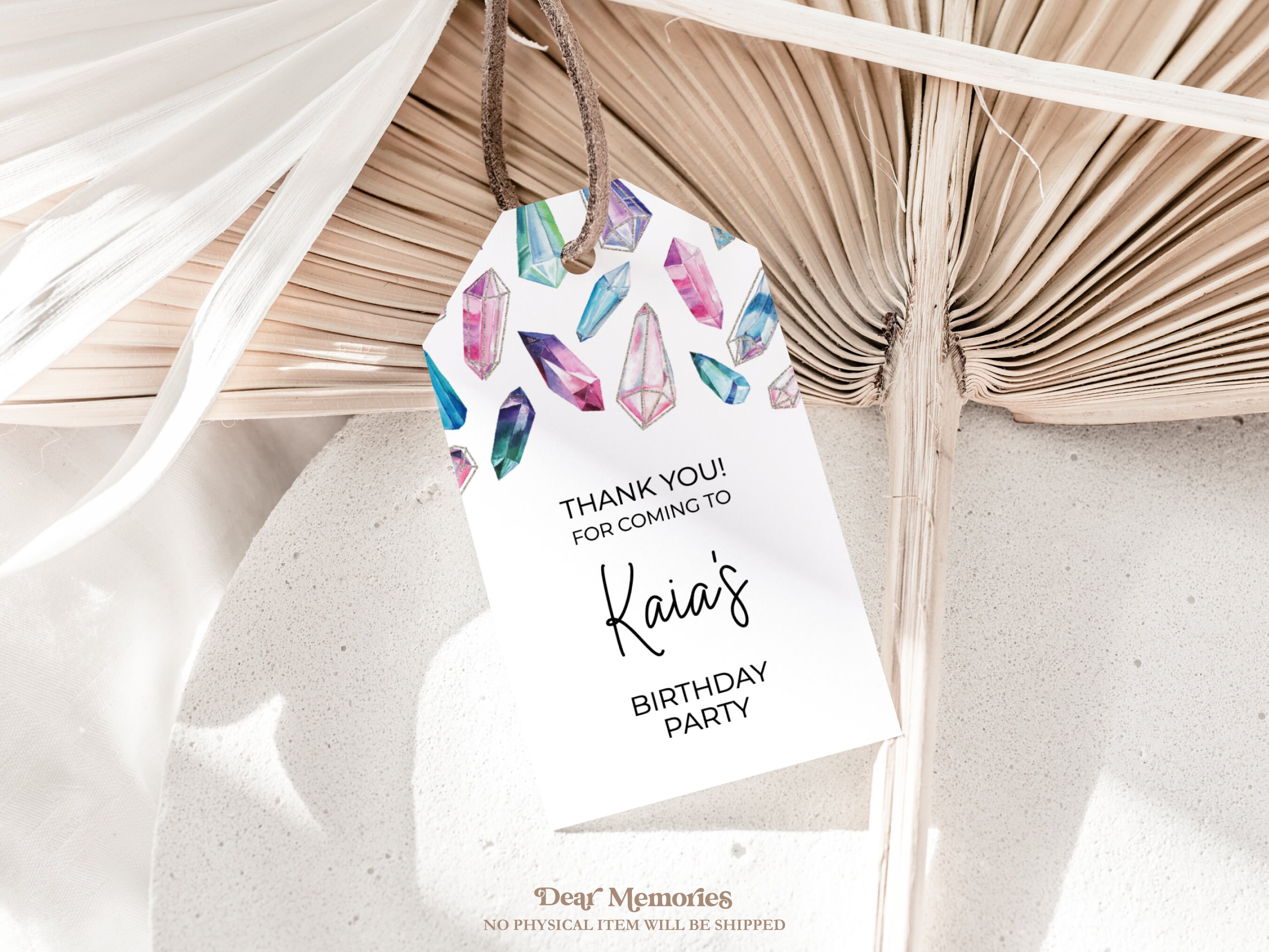 Crystal Birthday Party, Gems Birthday Bundle Set, Crystal Party Package ...