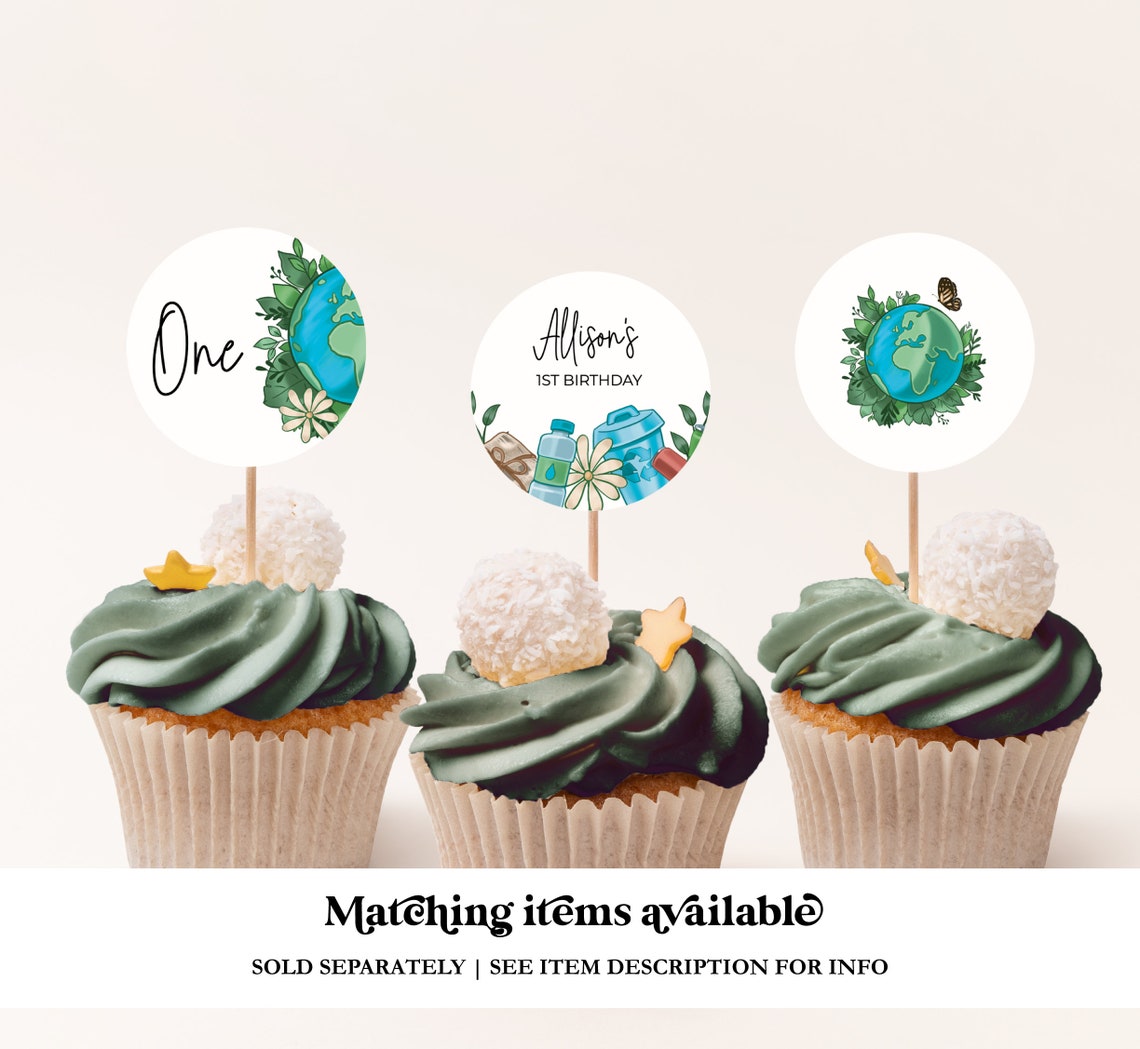 Earth Day Birthday Thank You Tags, Earth Day Party Favor Tags, Earth ...