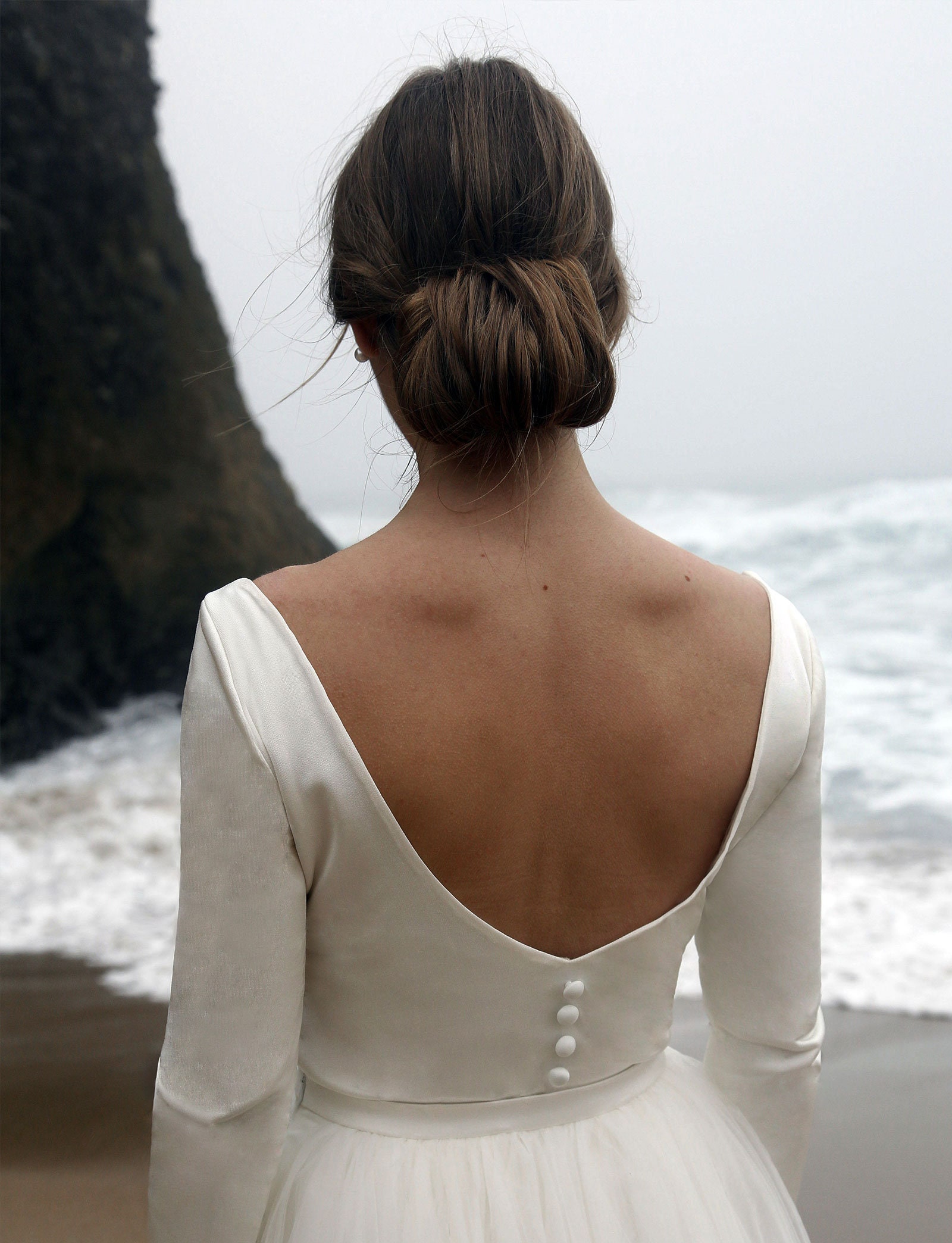 Silk Wedding Top With Sleeves Lined With Soft Cotton Elegant | Etsy