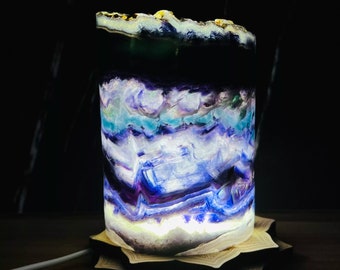 Healing Crystal Lamp - Etsy