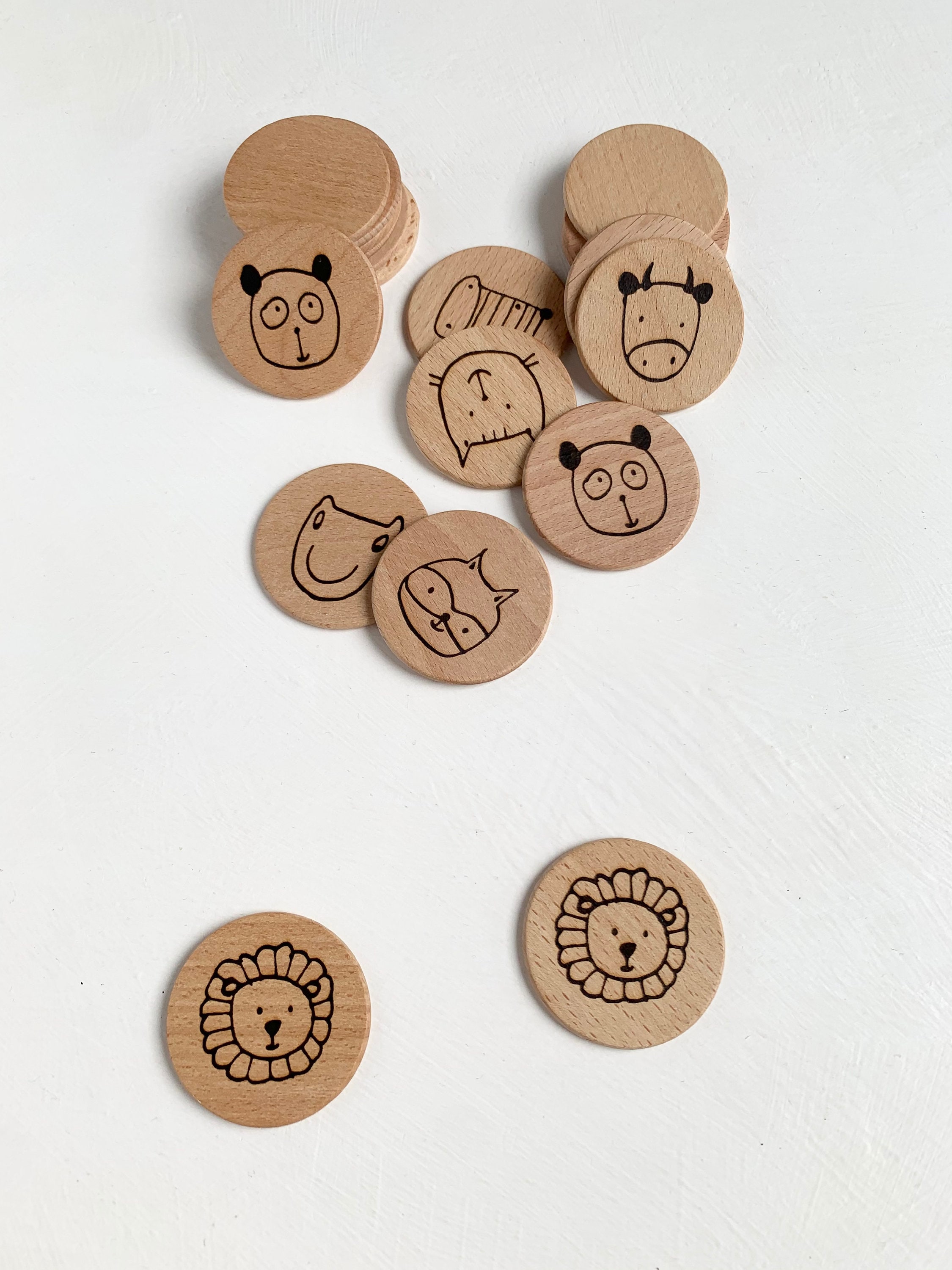 Wooden Memory Game Matching Game Montessori Inspired - Etsy