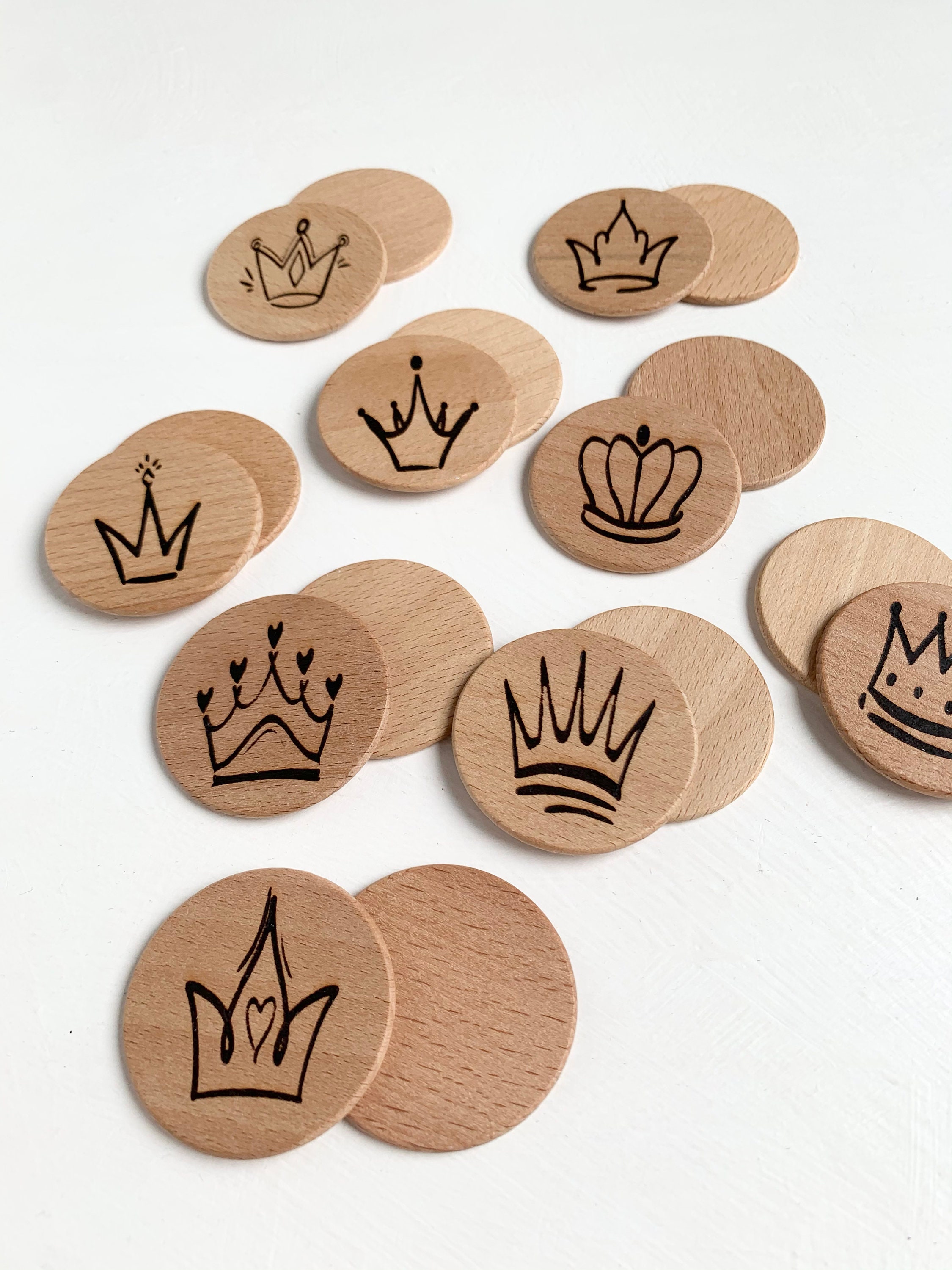 Wooden Memory Game Matching Game Montessori Waldorf - Etsy