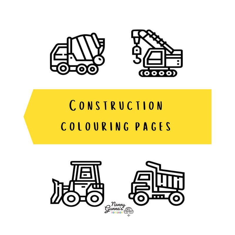 Pdf Colouring Book Diggers - Etsy UK