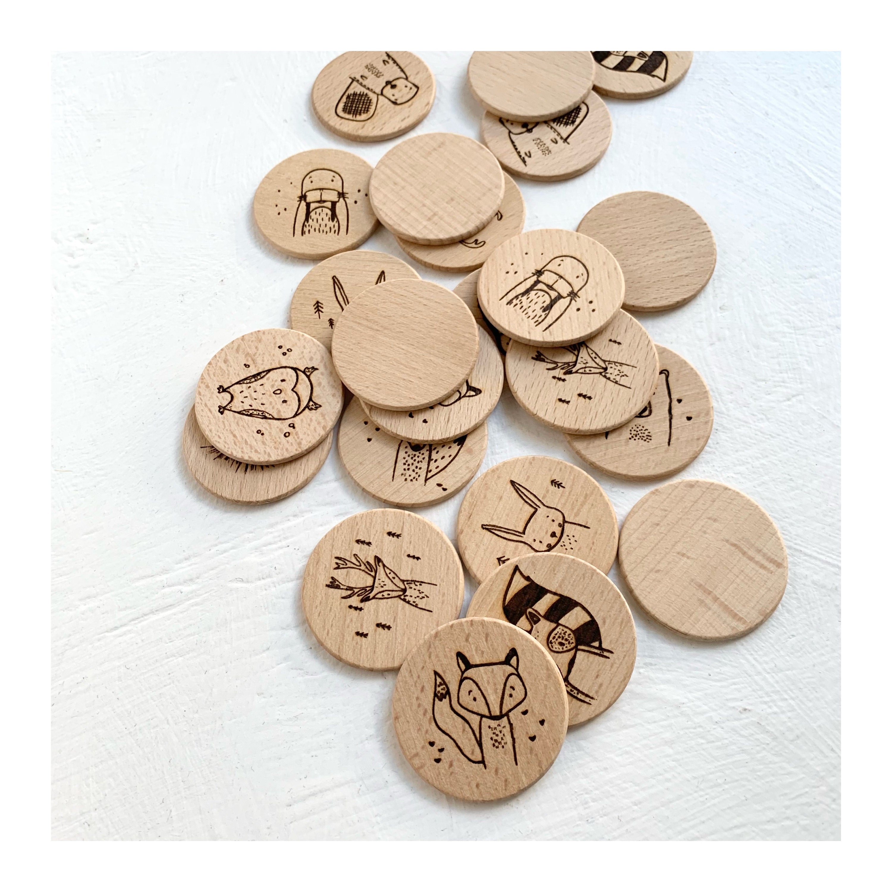 Memory Game Matching Game Montessori Inspired Waldorf Inspired Natural ...