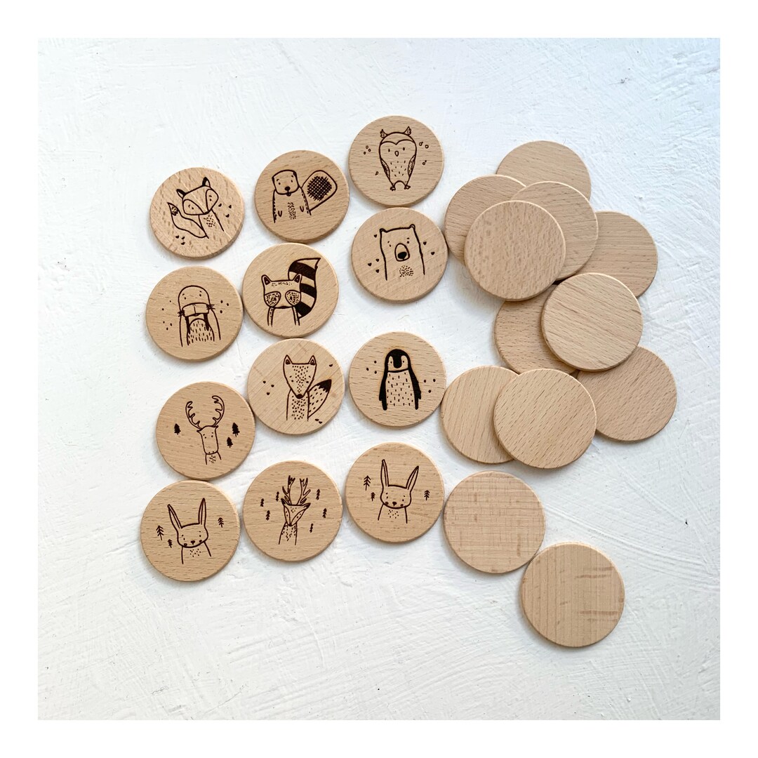 Memory Game Matching Game Montessori Inspired Waldorf Inspired Natural ...