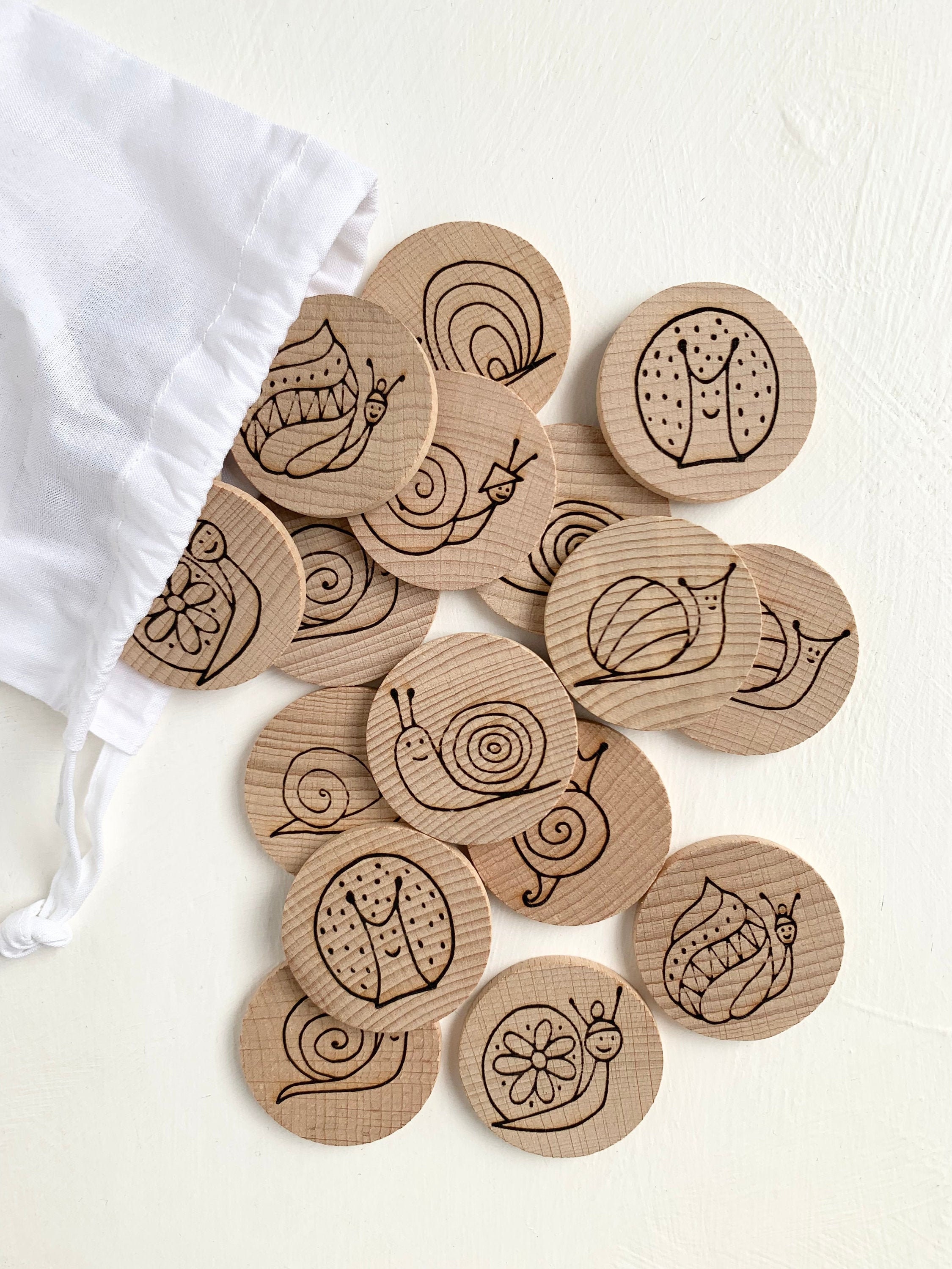 Memory Game Matching Game Montessori Inspired Waldorf Inspired Natural ...