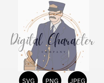 Polar Express Conductor Svg - Etsy
