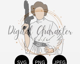 Princess Leia Download Svg - Etsy