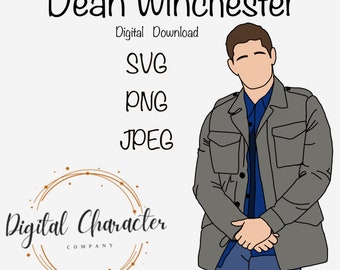 Dean Winchester Svg - Etsy Australia