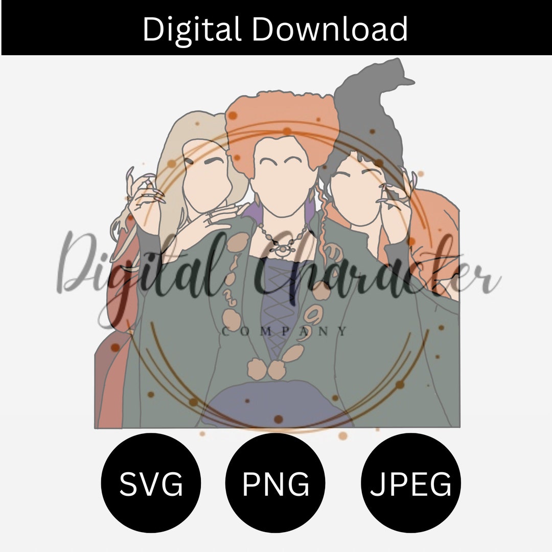 Witches SVG PNG JPEG Instant Download - Etsy