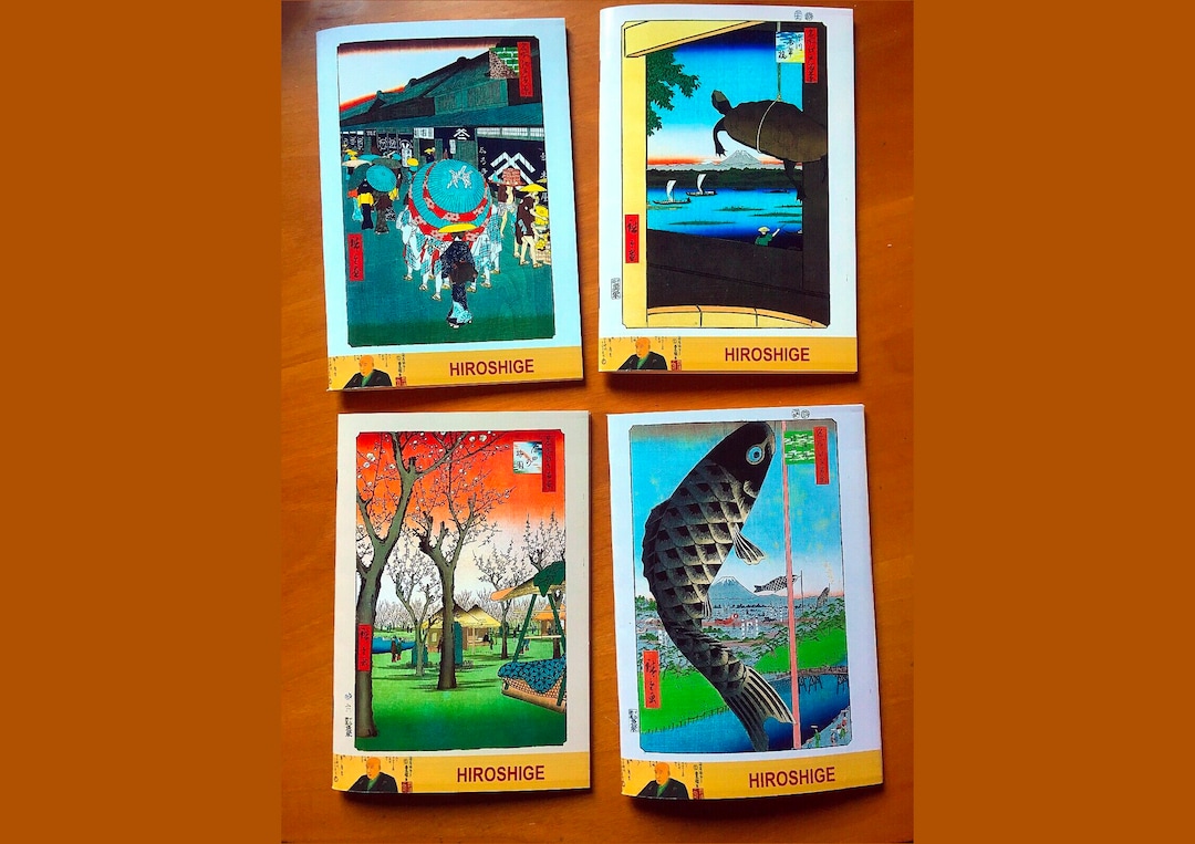 Four "hiroshige" Tomoe River Notebooks - Japanese Fountain Pen Friendly ...
