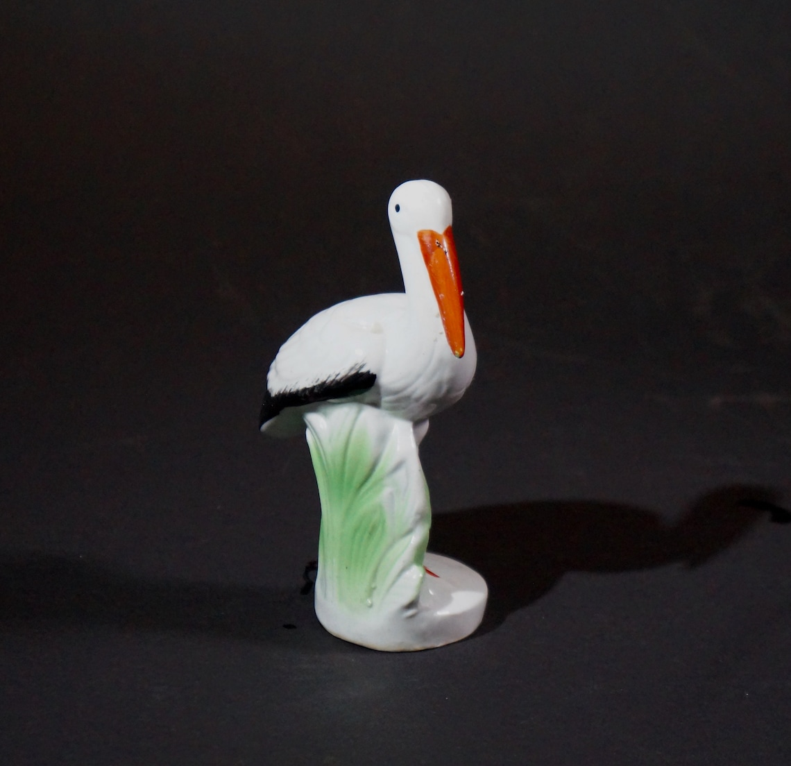 Stork Figurine Porcelain Bird Statues Stork Figure | Etsy