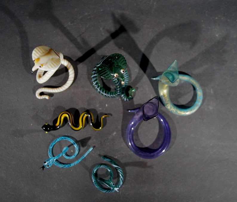 Seven Glass Snakes, Collectable, Hand Made - Etsy