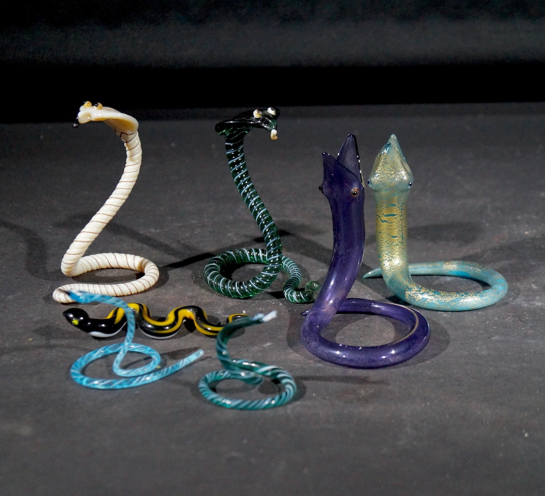 Seven Glass Snakes, Collectable, Hand Made - Etsy
