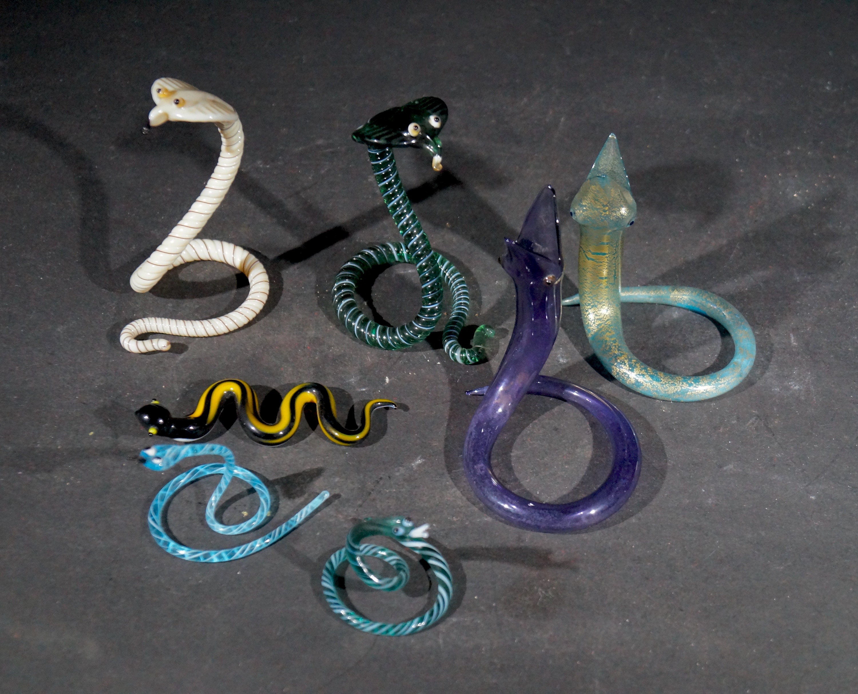 Seven Glass Snakes, Collectable, Hand Made - Etsy