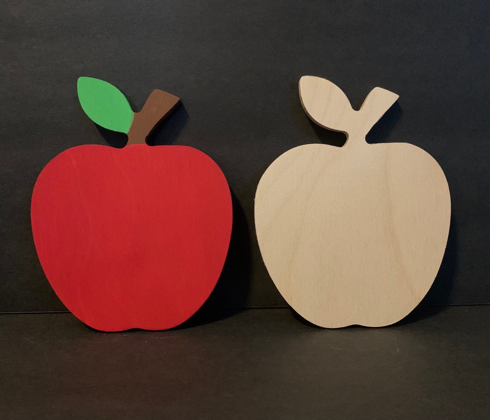 Apple Shape Wood Cutout - Etsy
