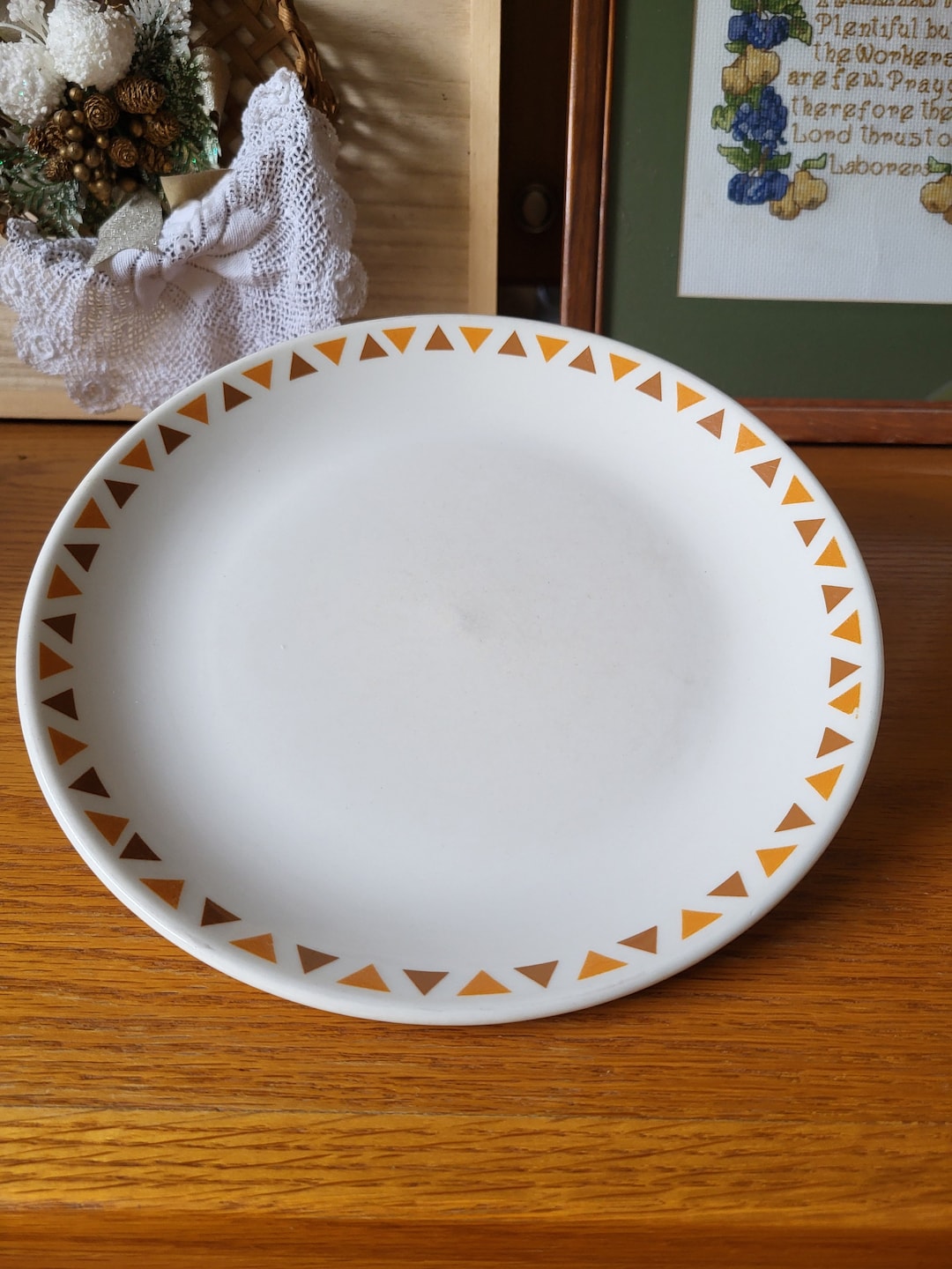 Homer Laughlin Triangle Dinner Plate - Etsy