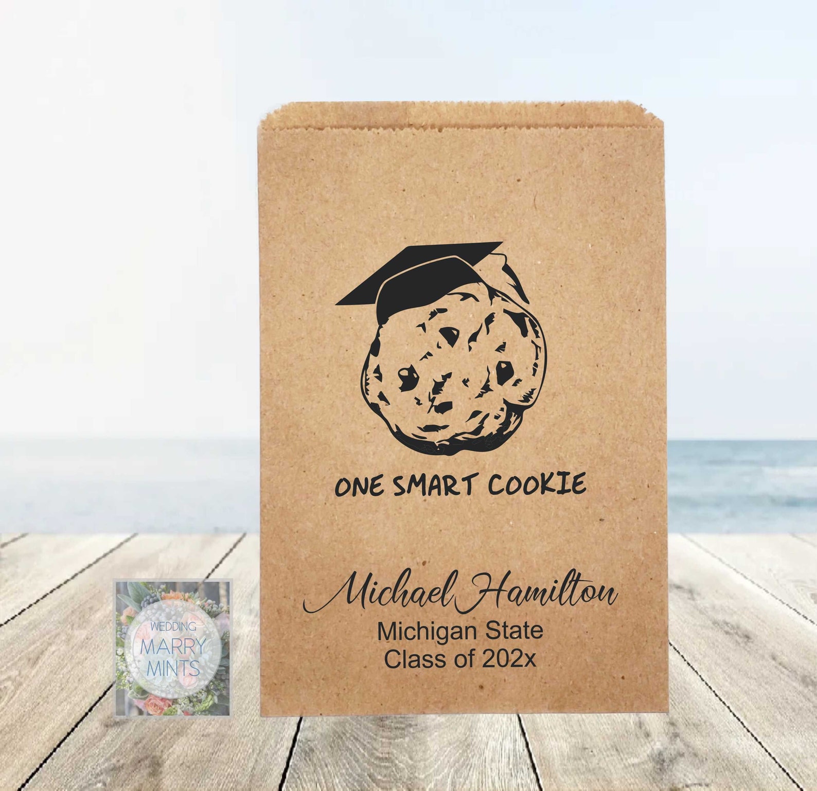 One Smart Cookie Bags, Graduation Favors, Commencement Mint, Graduation ...