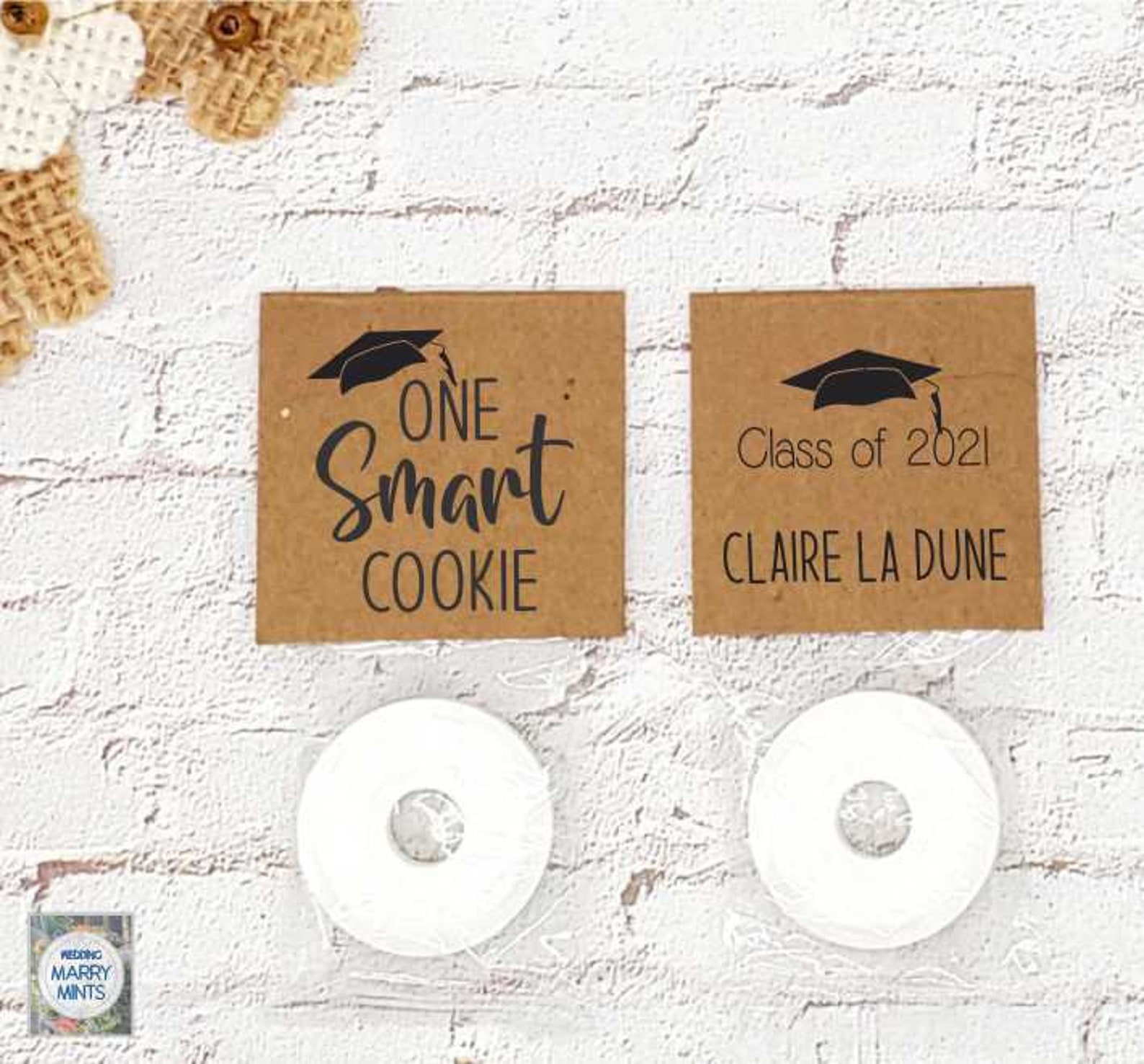 One Smart Cookie Bags, Graduation Favors, Commencement Mint, Graduation ...