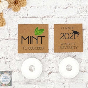 Personalized Graduation Mints: DIY Party Favors, Tags Only - Etsy