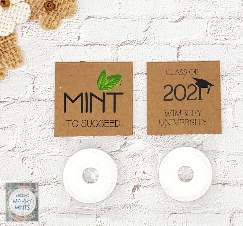 Personalized Graduation Mints: DIY Party Favors, Tags Only - Etsy