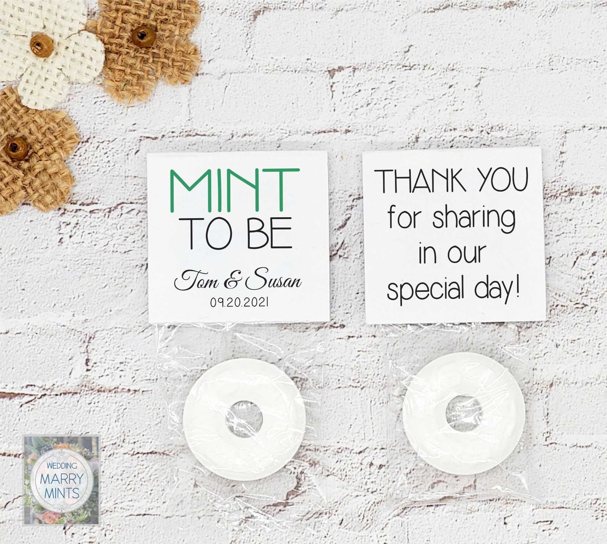 25 Wedding Mints Custom Mints Wedding Favors Personalized - Etsy