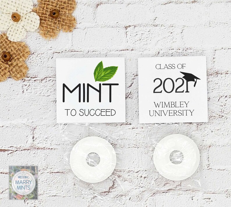 Personalized Graduation Mints: DIY Party Favors, Tags Only - Etsy