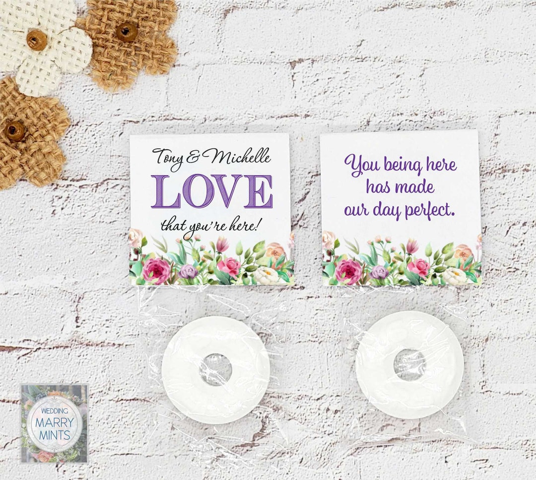 25 Wedding Mints, Wedding Favors, Engagement Mint, Bar Candy, Wedding ...