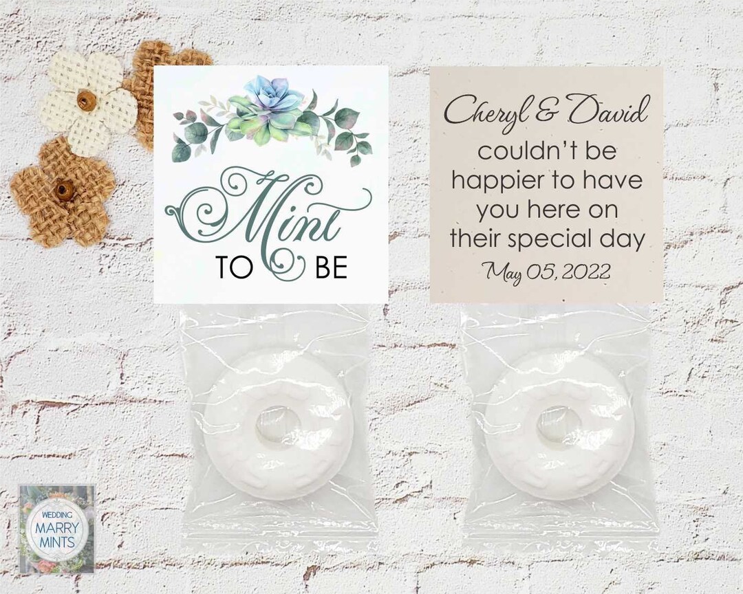 25 Custom Wedding Mints - Kraft Brown, Natural Paper, Kraft, Mint to Be ...
