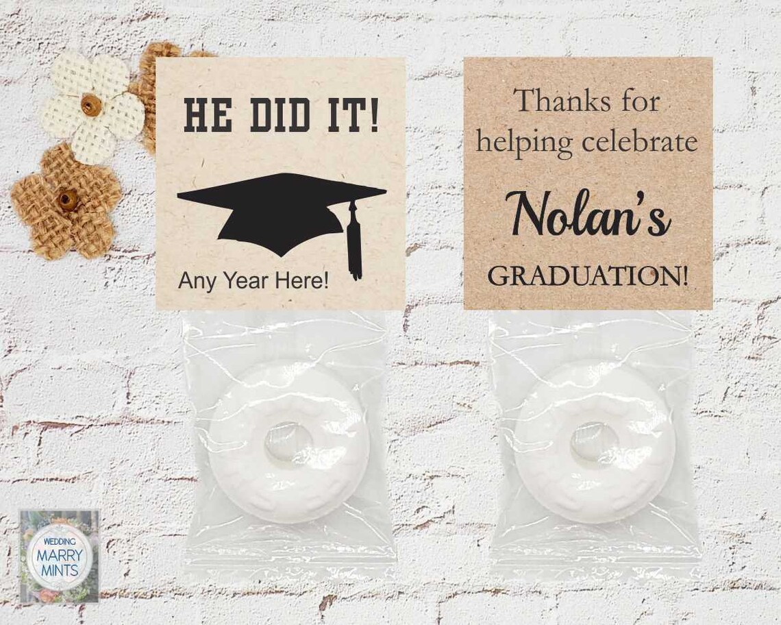 Graduation Mints Graduation Favors Commencement Mint - Etsy