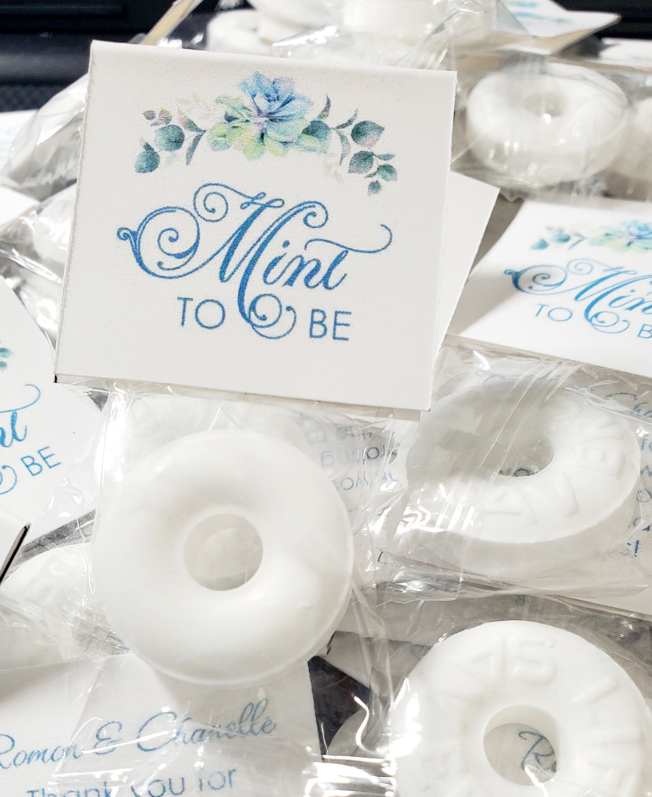 25 Custom Wedding Mints Kraft Brown Natural Paper Kraft - Etsy