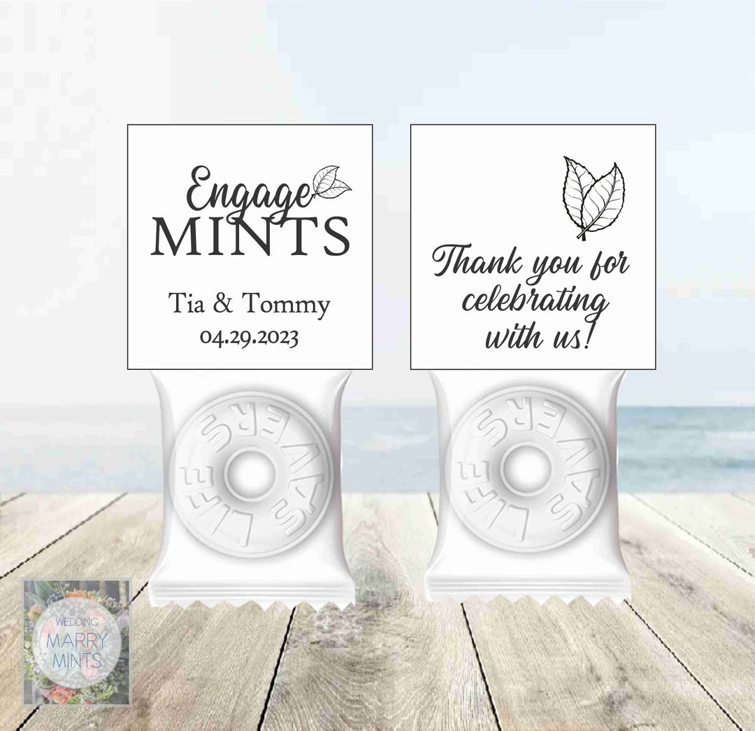 Engage Mints, Engagement Favors, Wedding Mint, Wedding Candy ...