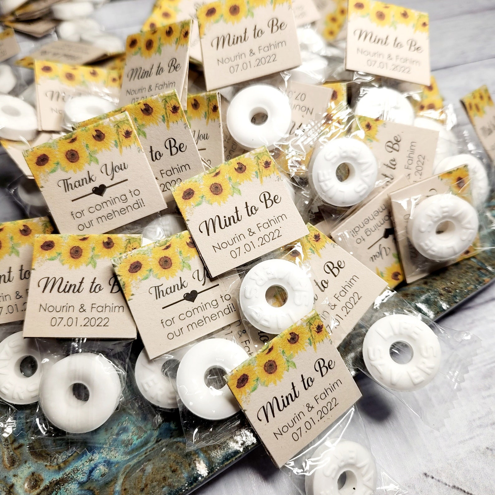 Custom Wedding Mints, Kraft Brown, Mint to Be, Wedding Favors, Wedding ...