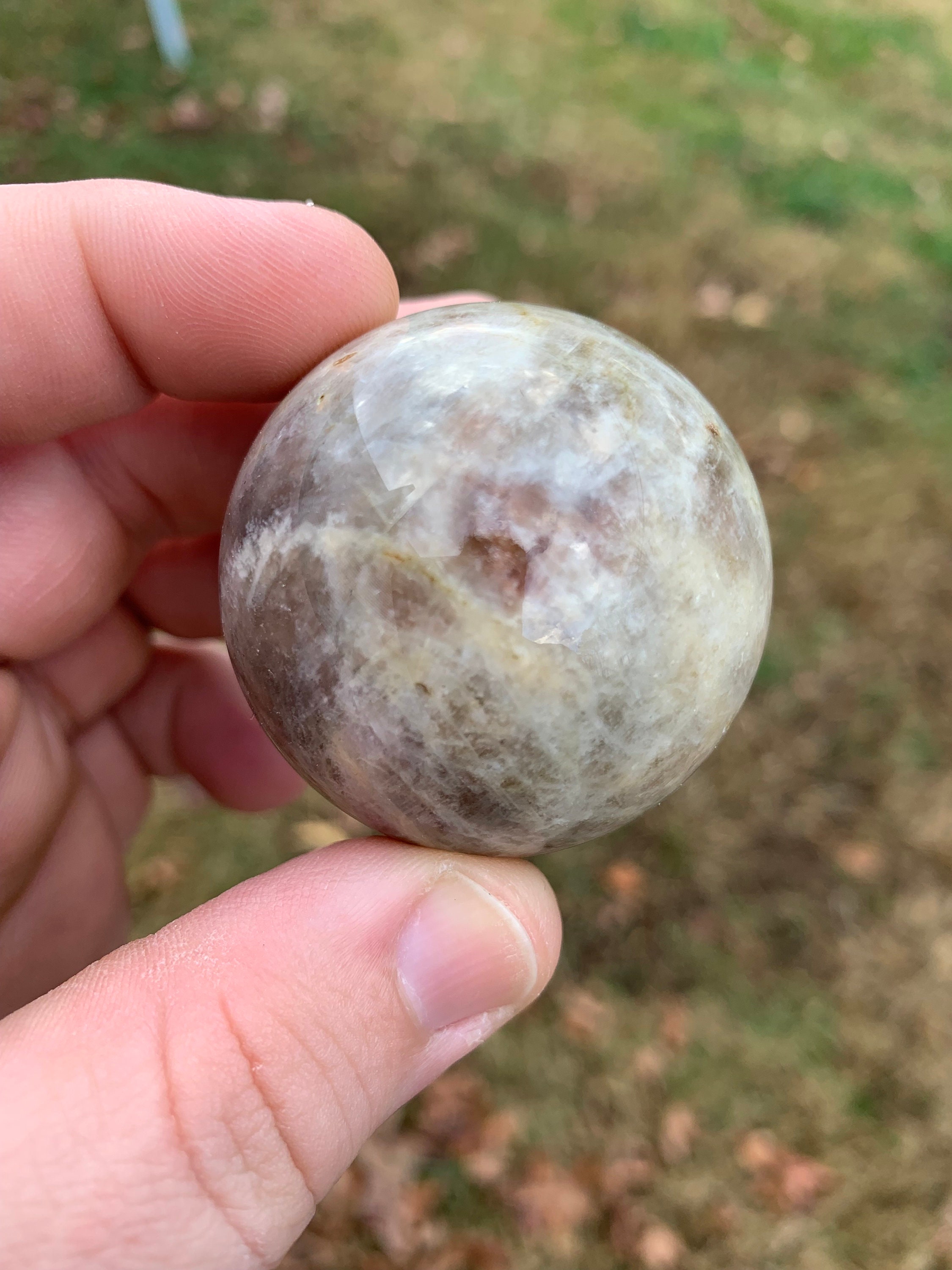 Sunstone Moonstone Polished Sphere Tanzania Mineral Specimen - Etsy