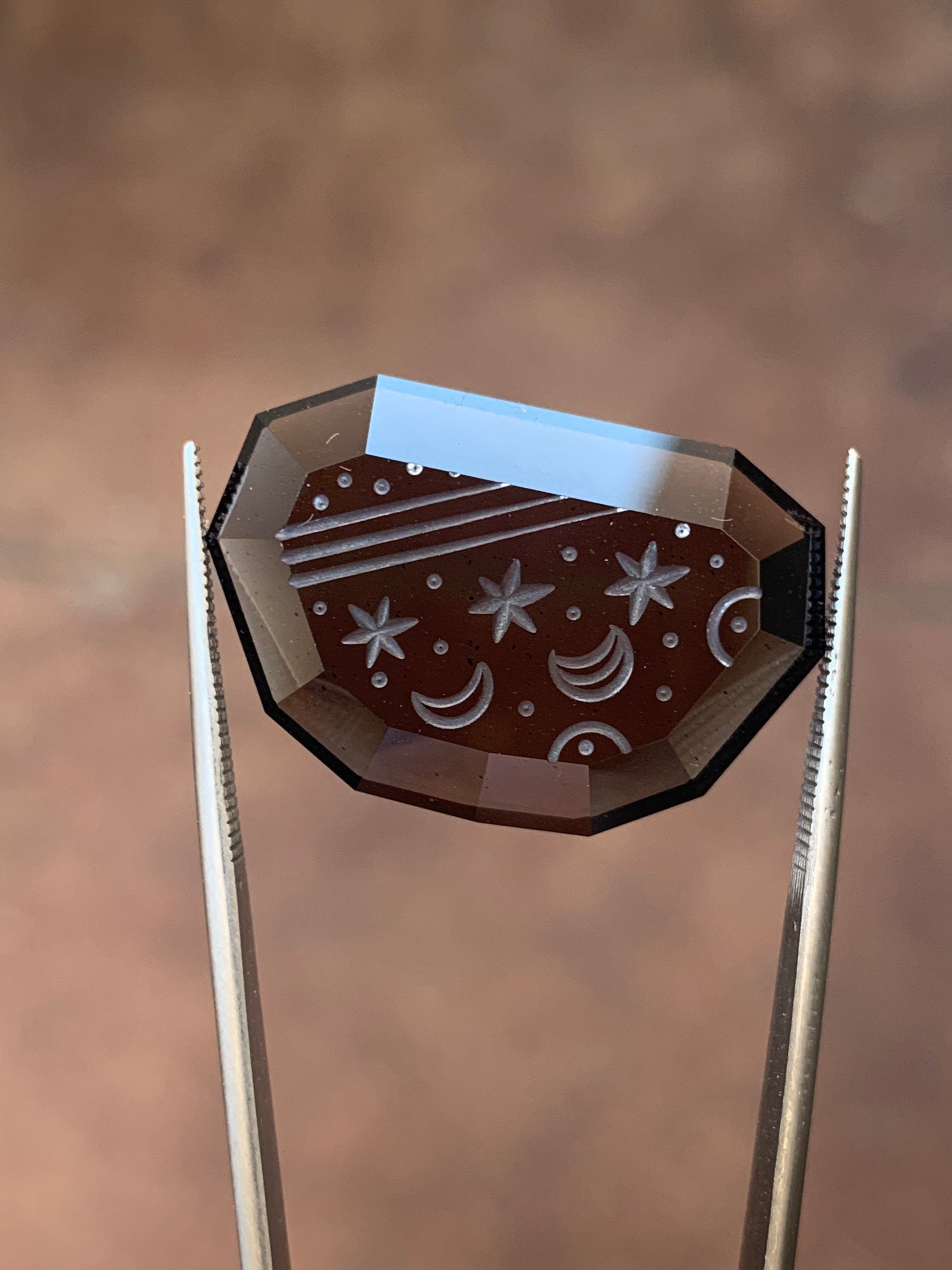 Saffordite Tektite Arizona USA Fantasy Cut Faceted Gemstone - Etsy