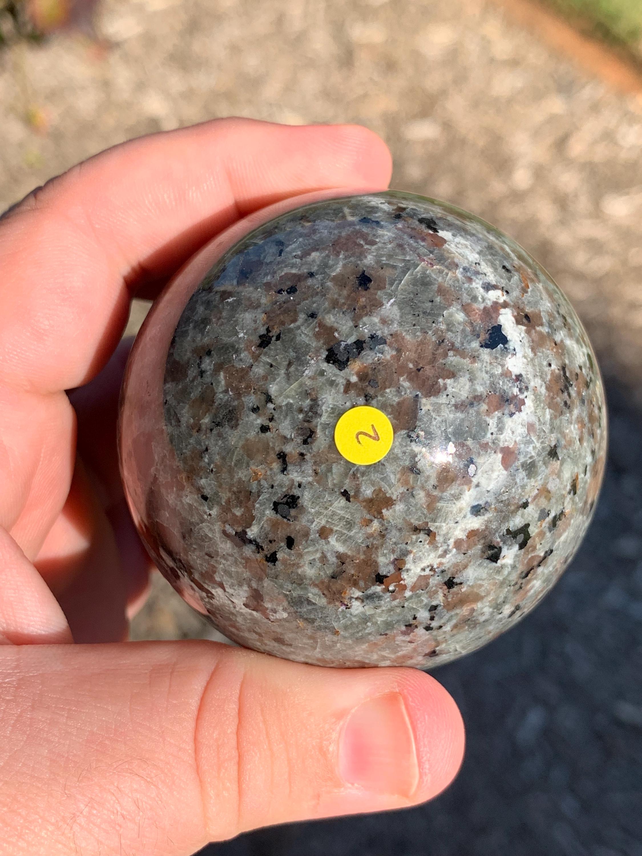 Emberlite Yooperlite UV Reactive Polished Sphere Chinese Mineral ...