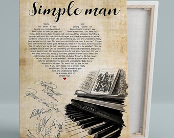 Simple Man Wall Art - Etsy