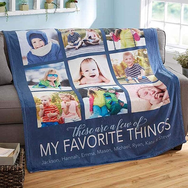 Personalized Photo Blanket Personalized Blanket Custom Photo Etsy Personalized Photo Blanket Personalized Blanket Custom Photo Etsy