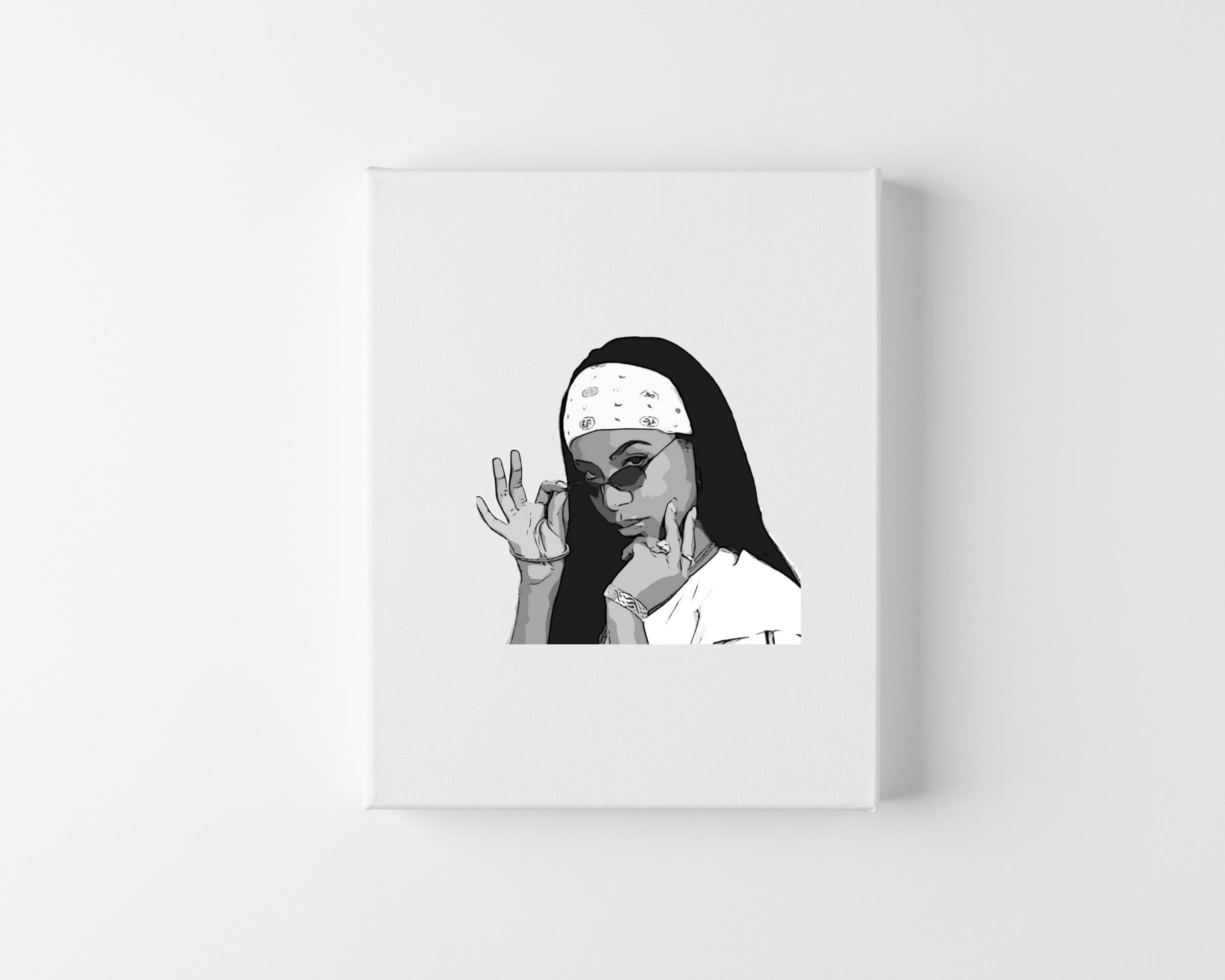 AALIYAH Tribute Digital Download Printable Wall Art - Etsy