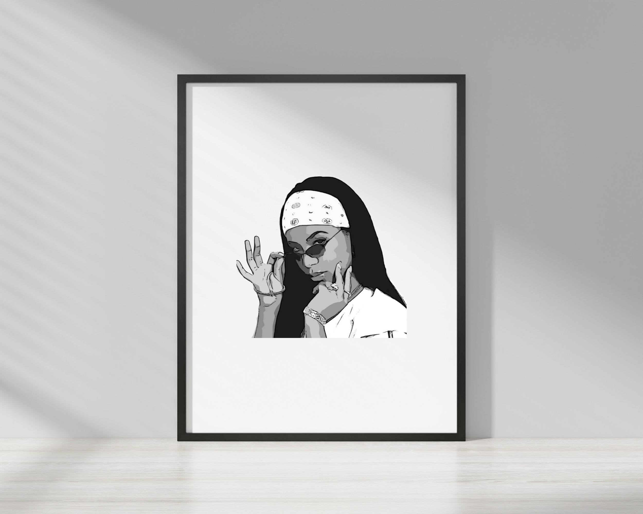 AALIYAH Tribute Digital Download Printable Wall Art - Etsy