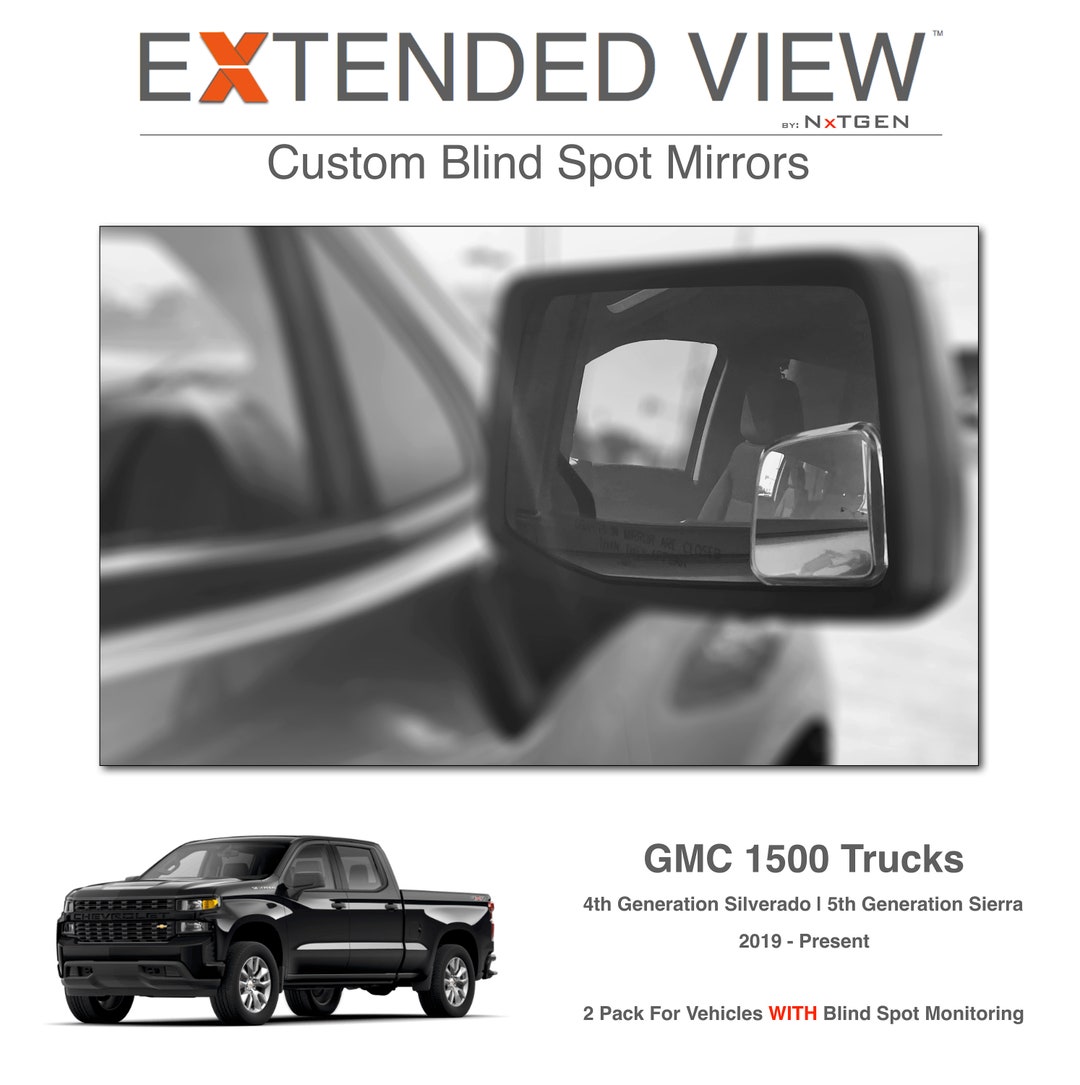 Custom Blind Spot Mirrors for 2019 - Present Chevy Silverado 1500 4th ...