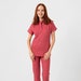 Women's Rose Scrub Set - High-collar, Lightweight, and Durable Medical ...
